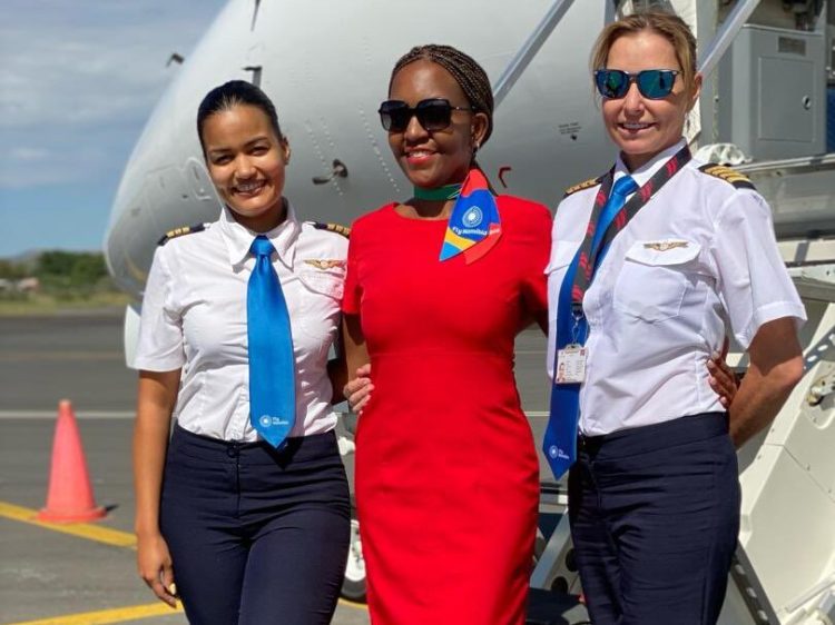 FlyNamibia celebrates a first with all-female crew - The Brief ...