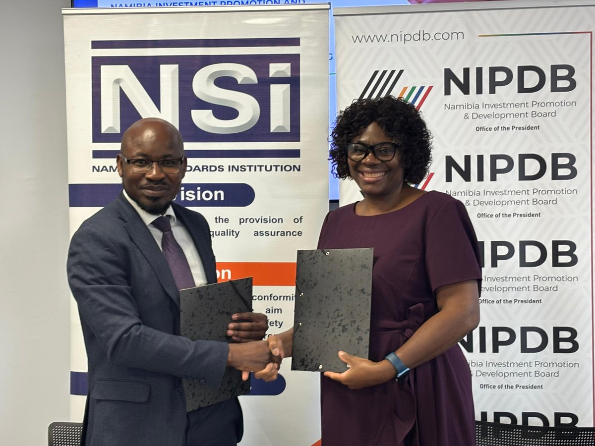 NIPDB and NSI sign MoU to boost quality standards for Namibian MSMEs - The Brief | Namibia's ...
